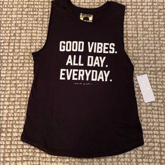 Pure Barre | Tops | Good Vibes All Day Everyday Spiritualgangster Tank ...